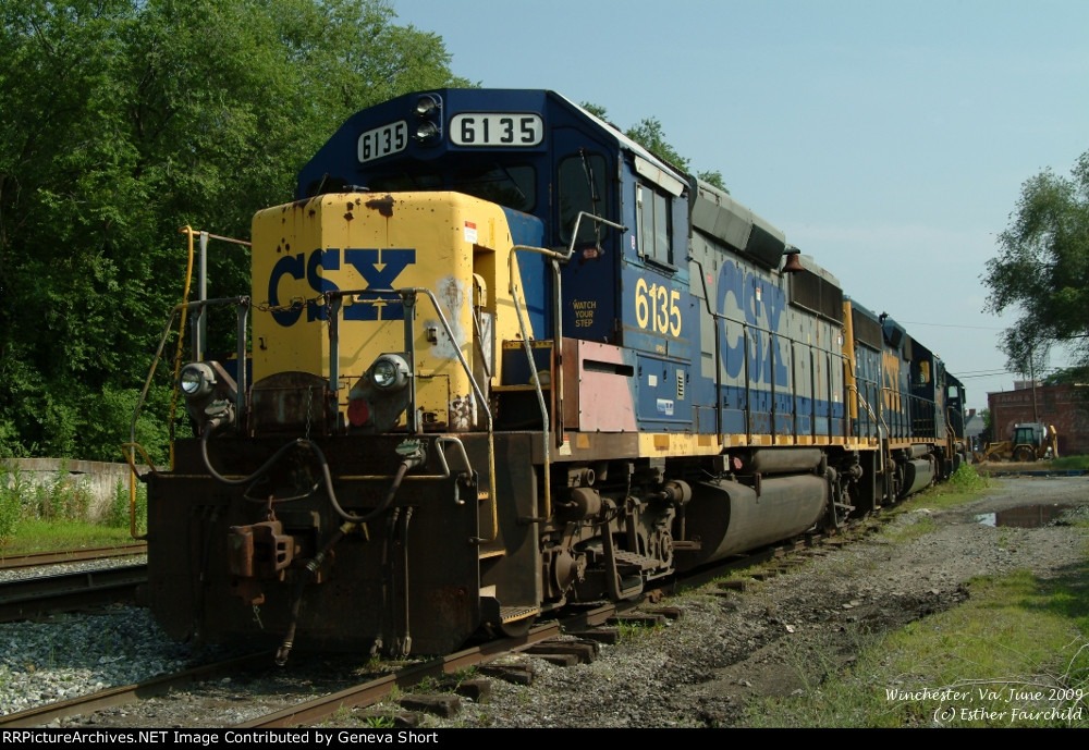 CSXT 6135 and two